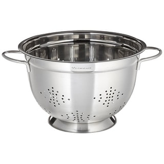 8 Quart Stainless Steel Pasta Strainer Colander in Silver - Bed Bath ...