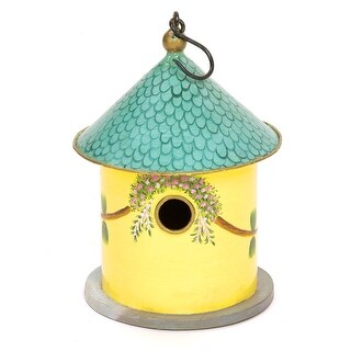 Achla Designs Bastion Cottage Birdhouse, 12 Inch Tall, Hand Painted ...