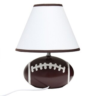 Simple Designs Athletic Sports Football Base Ceramic Bedside Table Desk ...