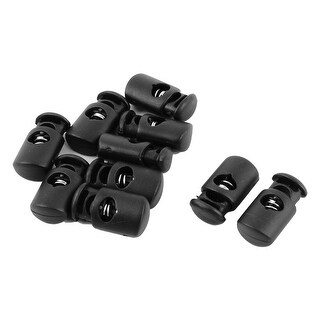Outdoor Single Hole String Cord Lock Clamp Toggle Spring Black 10pcs ...