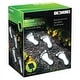 Ideaworks Footprint Garden Path Lights - Solar Powered LED Outdoor ...