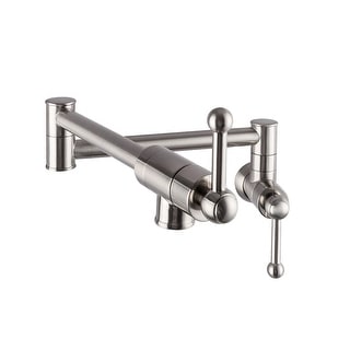 Lordear Solid Brassmetal Wall Mount Pot Filler Folding Kitchen Faucets ...