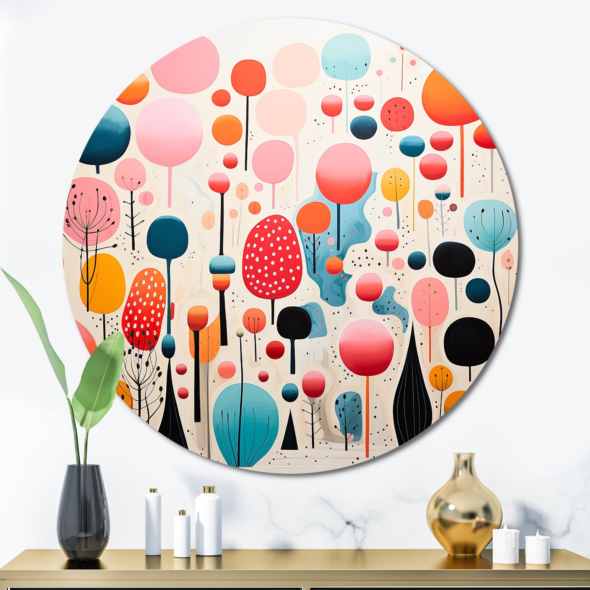 abstract circle art ideas