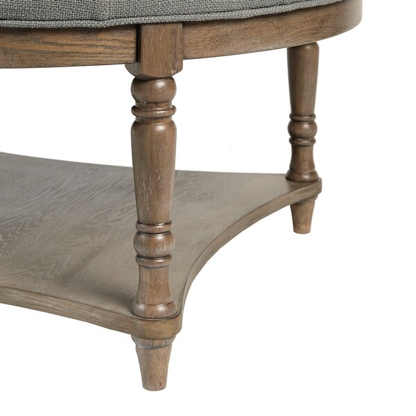 Martha stewart cedric grey accent ottoman store