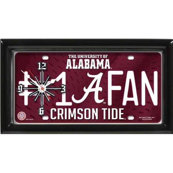 Alabama Crimson Tide Clock - Bed Bath & Beyond - 39686334