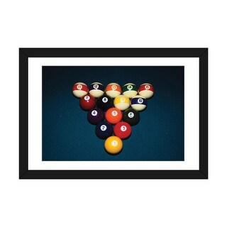 iCanvas "Billiard Balls Racked Up On Pool Table" by Vintage Images ...