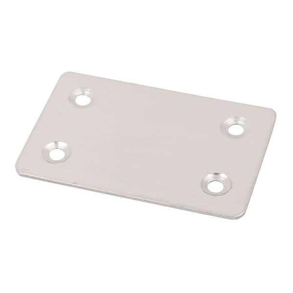 Metal Rectangle 4 Holes Flat Mending Repair Plates Brackets 2pcs ...
