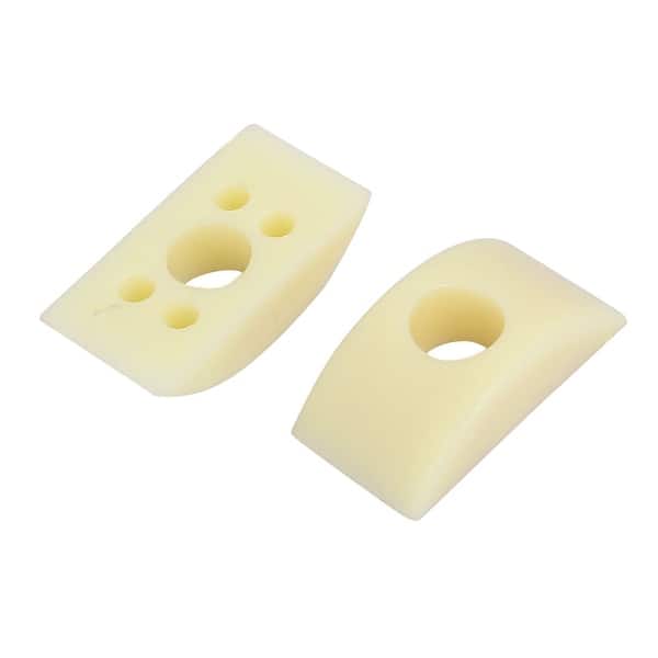 Household Plastic Half Moon Spacer Connector Fittings Beige 8mm Hole ...