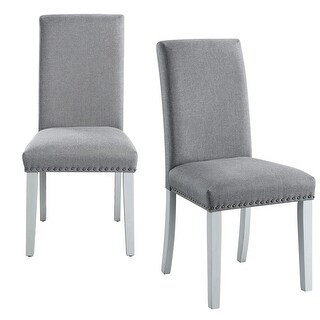 Gray High Back Dining Chairs Set of 2 - Bed Bath & Beyond - 37496879