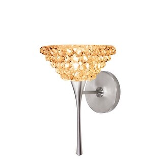 WAC Lighting WS57LED-G543 Giselle Crystal Bead Shade Integral Dimming ...