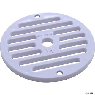 Faceplate Grate, Hayward, 4"fd, Inlet Fitting, White - Bed Bath ...