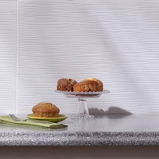 Fasade Ripple Decorative Vinyl 18in x 24in Backsplash Panel in Matte ...