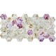 Dundee Deco Hexagon Orchid Mosaic PVC 3D Wall Panels, Decorative Wall ...
