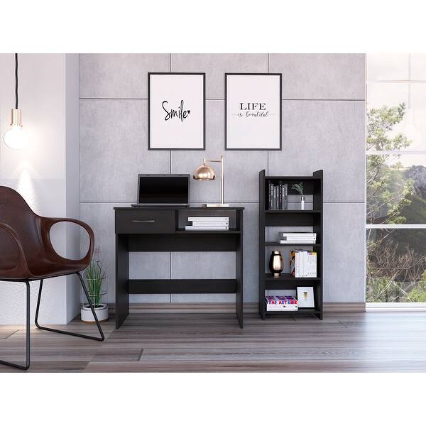 Modern Simple Computer Desk Home Office Set Workstation Desk with ...
