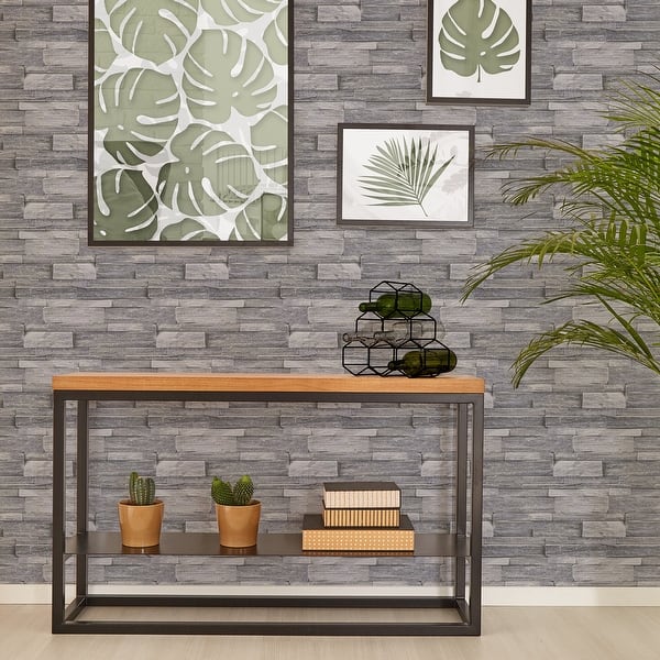 Transform Stonewall Grey Peel and Stick Wallpaper - Bed Bath & Beyond - 39523300