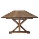 8' x 40" Rectangular Antique Rustic Solid Pine Folding Dining Table ...