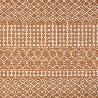 Totti Grid Orange/Cream 8x10 Geometric Rug - 8' X 10' Rectangular - 8 ...