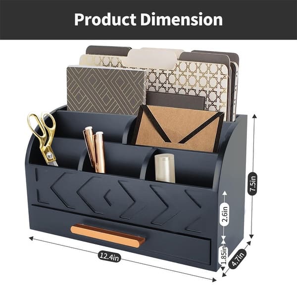 Wooden Desk Organizer Mail Organizer Countertop - Bed Bath & Beyond ...