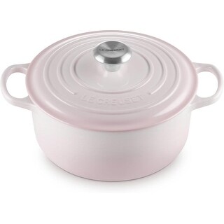 Le Creuset Signature Cast Iron Round Dutch Oven, 4.5 Qt - Shell Pink ...