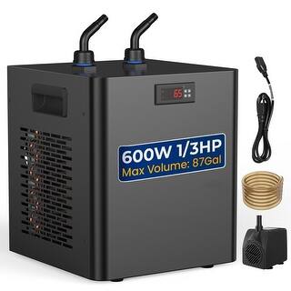 Aquarium Chiller 1/3 HP Hydroponic Water Chiller for 79 Gal Fish Tank ...