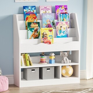 Kids Bookshelf, Children's Bookcase Display Stand Kids Toy Storage ...