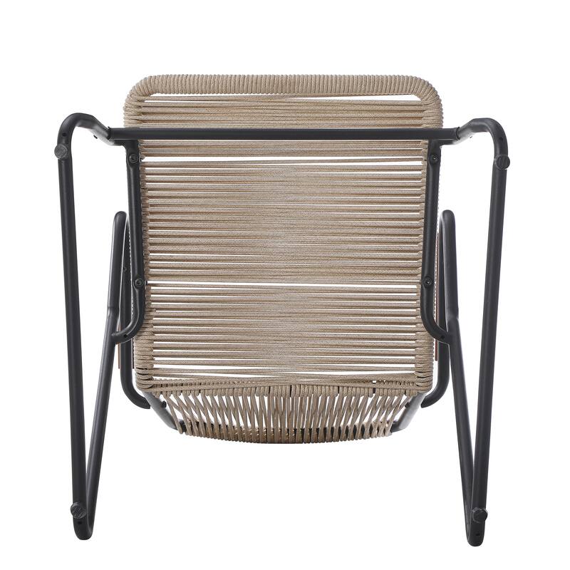 Moonstone Modern Outdoor Rope Weave Club Chair (Set of 2) by ...
