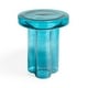 Modern Artistic Flower Glass Round Coffee Table Side Table - Bed Bath ...