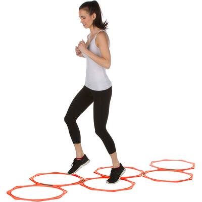 Trademark Innovations Hexagonal Speed & Agility Training Rings With ...