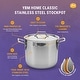 Hascevher Classic 18/10 Stainless Steel StockPot Covered Cookware ...