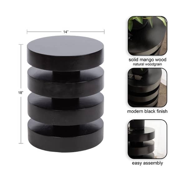 Kate and Laurel Omar Round Side Table - Bed Bath & Beyond - 40494301