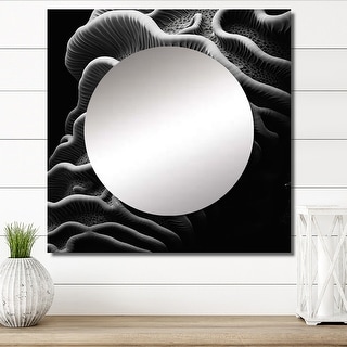 Designart "Black and white Coral Mystic Abyss" Coastal Coral Wall ...