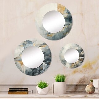 Designart "Monochrome Mystic Forest Consistency" Tree Monochrome Mirror ...