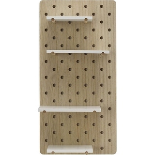 Melannco MDF Shelf Pegboard 20x10 Inch - 20x10-Inch - Bed Bath & Beyond ...