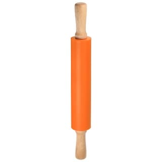 Silicone Rolling Pins for Baking 43cm x 5.2cm Orange - Bed Bath ...