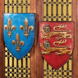 Design Toscano Grand Arms of France Wall Shield Collection- Set of Two ...
