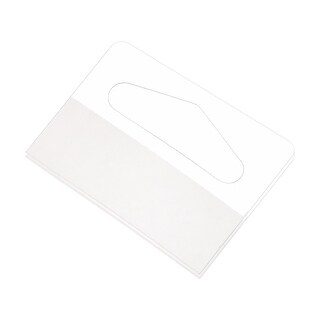 Clear Self Adhesive Hang Tab Hook 40x32mm Plastic Display Folding Tabs ...