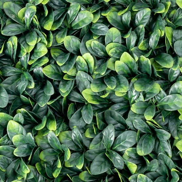Costway 12PCS 20x20inch Artificial Ficus Hedge Plant Privacy Fence ...