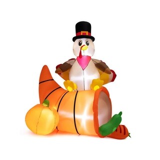 6' Inflatable Thanksgiving Turkey with Lights - Bed Bath & Beyond ...
