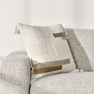 Villa by Classic Home Packer 22" Linen Blend Throw Pillow - Bed Bath ...