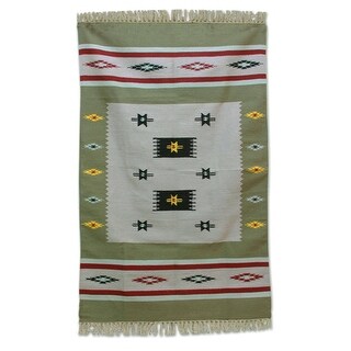Handmade Spring Allure Wool area rug (India ) - Big - Bed Bath & Beyond ...