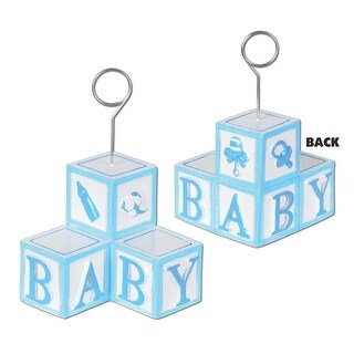 blue baby blocks decoration