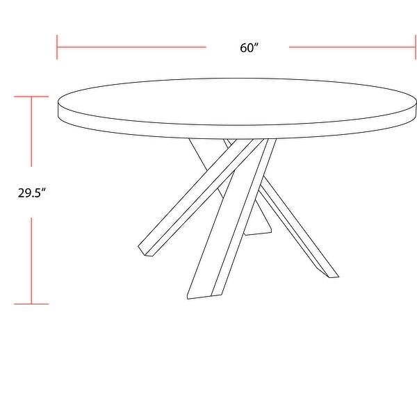Fairview Home 60 In. Round Dining Table - 60W x 60D x 30H - Bed Bath ...