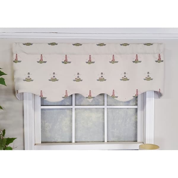 RLF Home Design Lighthouse Regal Window Valance - Bed Bath & Beyond ...