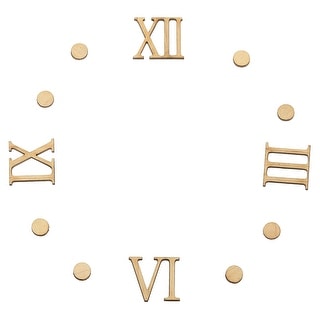 Wooden Clock Numbers Kit, Self Adhesive Clock Numbers Accessories for ...