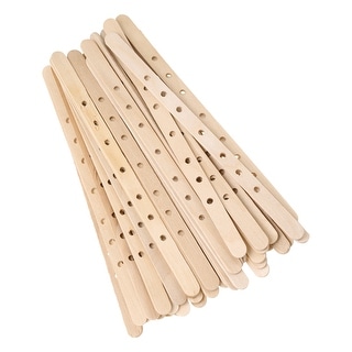 Craft Sticks 7" x 0.39" Ice Cream Sticks with 7 Holes for Craft - Wood ...