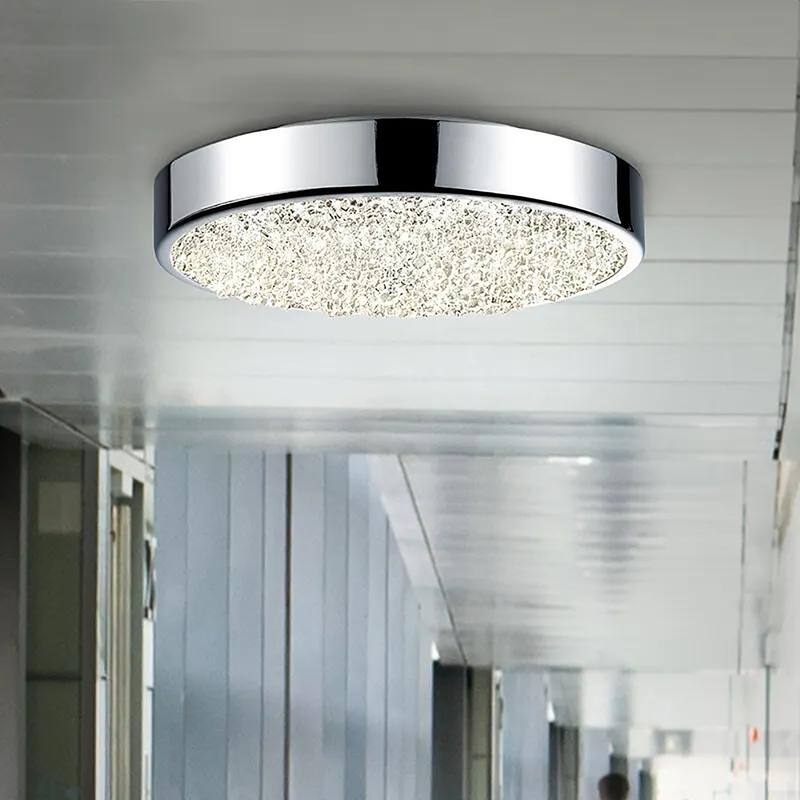 Dazzle 8 inch Round LED Surface Mount - Polished Chrome - Bed Bath ...