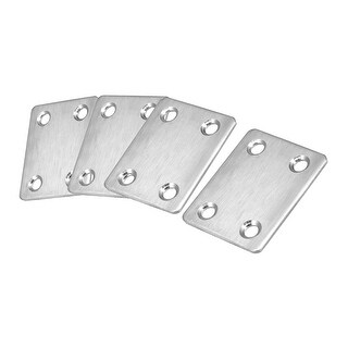 Repair Plate, 47mm x 38mm, Flat Fixing Mending Bracket Connector, 4Pcs ...