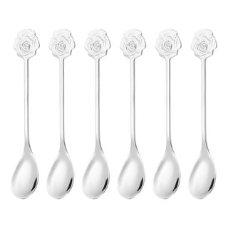 Coffee Spoons, Rose Tea Spoons Stainless Steel, - 5inch - Bed Bath ...