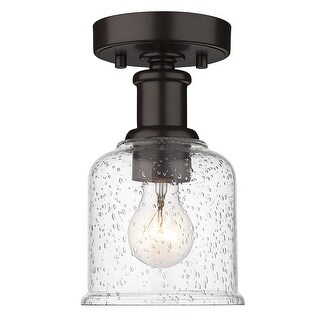 Bryant 1 Light 5.5 inch Bronze Flush Mount Light - Bed Bath & Beyond ...