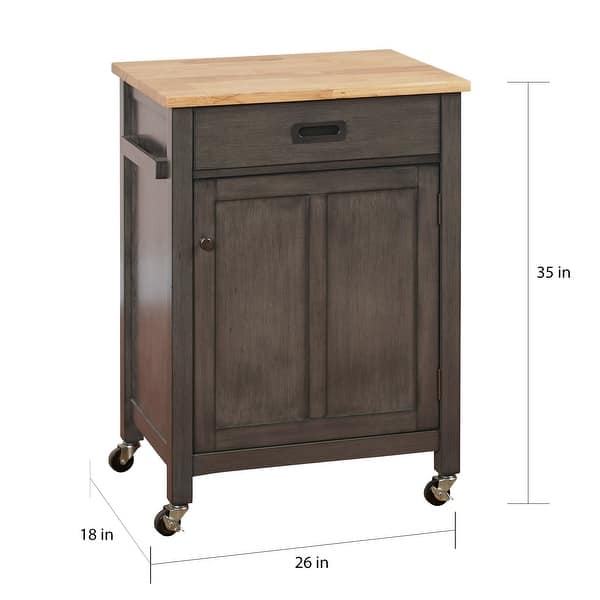 Simple Living Jacksonville Rolling Kitchen Cart - Bed Bath & Beyond ...